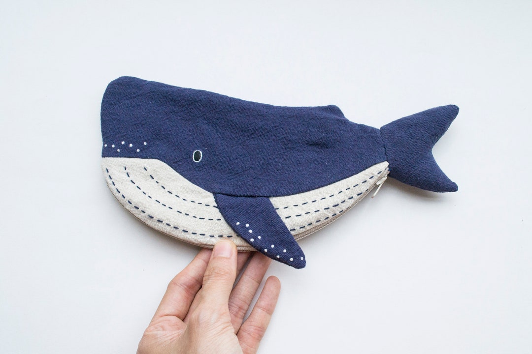 Humpback Whale Small Zip Pouch Case - Etsy