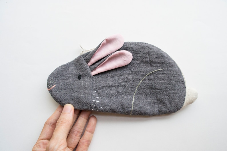 Rabbit Bunny Loaf Small Zip Pouch - Etsy