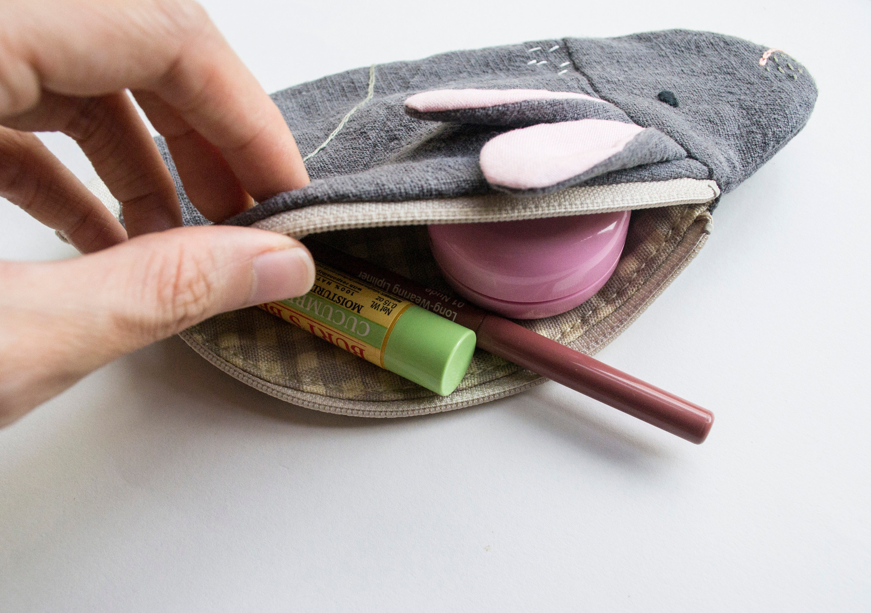 Rabbit Bunny Loaf Small Zip Pouch - Etsy