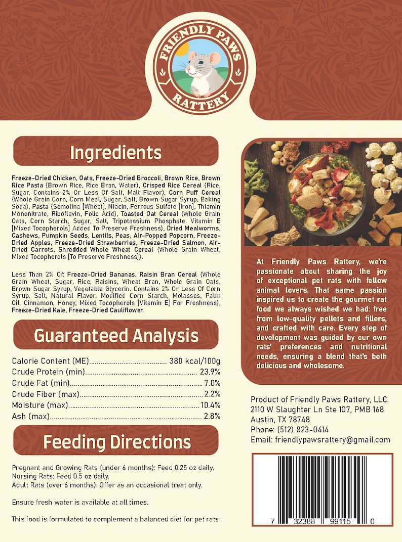 Rat Food - Gourmet Blend - Etsy