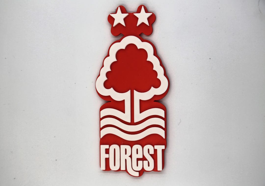Nottingham Forest Badge Wall Art Football Door Sign Bedroom Door Plaque ...