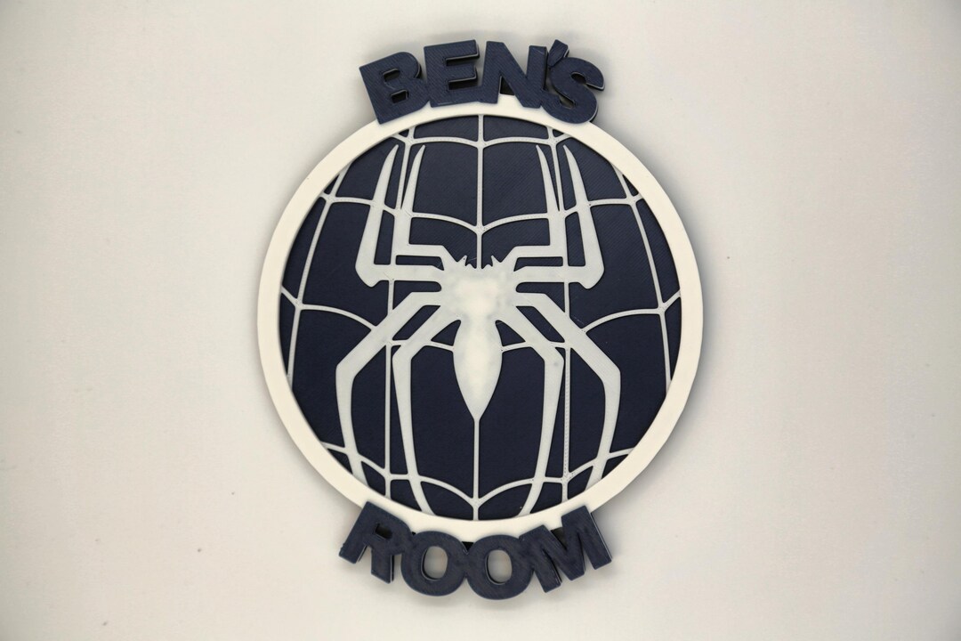 Personalised Spiderman Door Sign Spiderman Custom Name Sign Spiderman ...