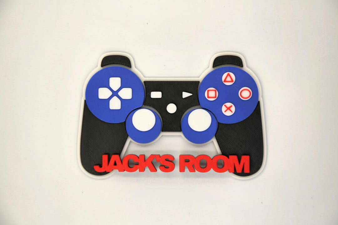 Personalised Gamer Door Sign Bedroom Door Name Plaque PS5 Controller ...