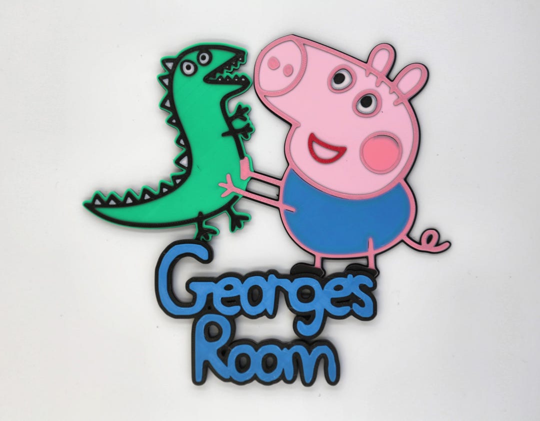 Personalised Peppa Pig Door Sign - Peppa Pig Name Plaque - Peppa Pig ...