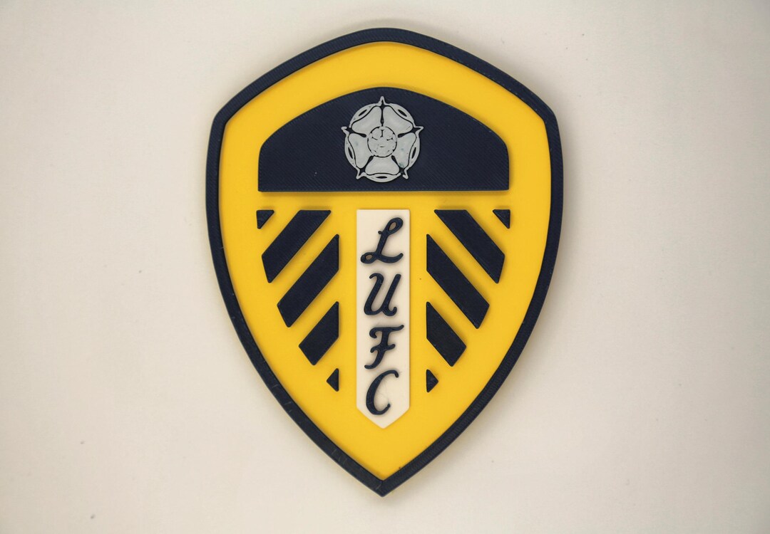 Leeds Utd Badge Wall Art Football Door Sign Bedroom Door Plaque ...