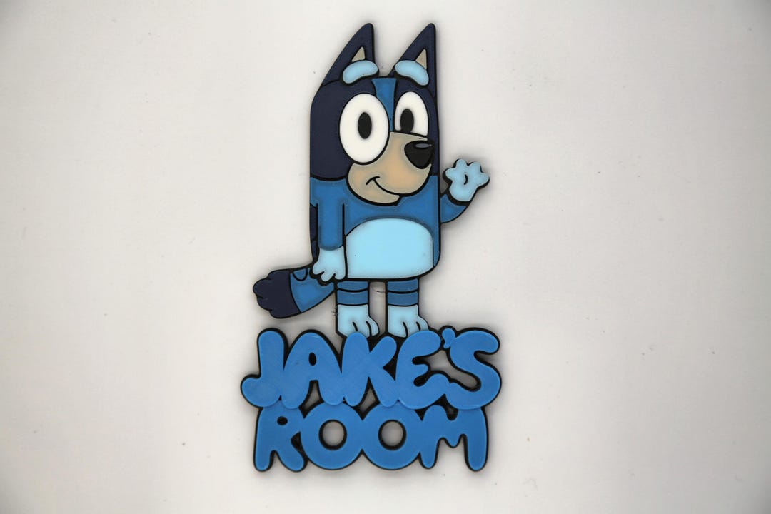 Personalised Bluey Door Sign - Bluey Name Plaque - Bluey Name Sign ...