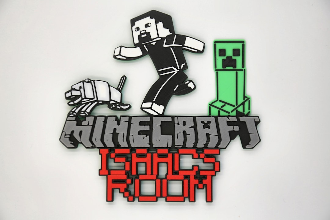 Personalised Minecraft Door Sign - Minecraft Name Plaque - Minecraft ...