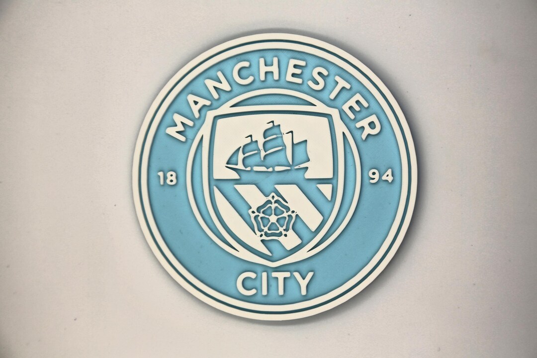 Manchester City Badge Wall Art Football Door Sign Bedroom Door Plaque ...