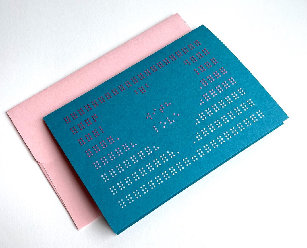 Vocal Dots - a Handmade Greeting Cards Using Gmund Paper. Heart-shaped ...