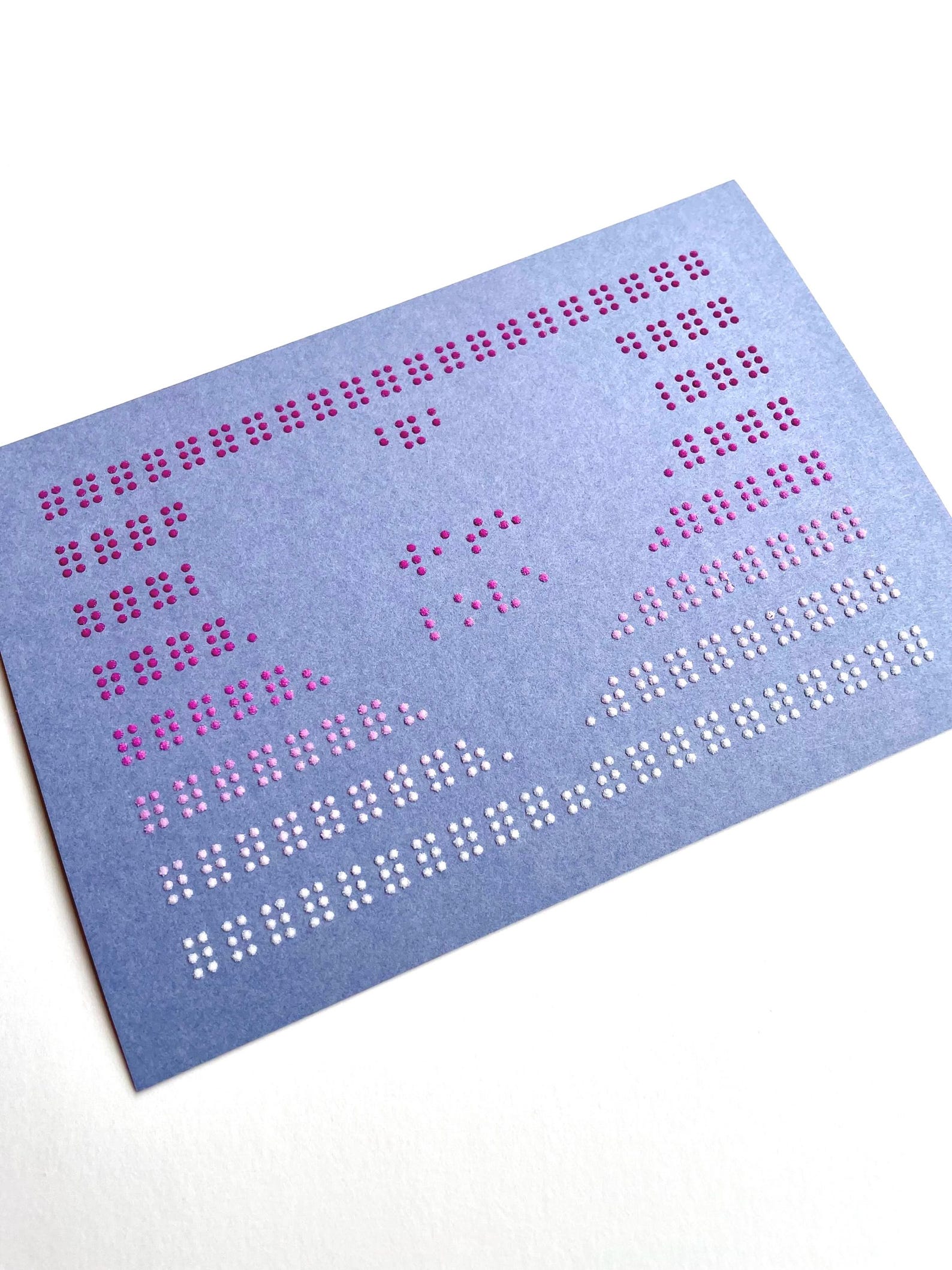 Vocal Dots - a Handmade Greeting Cards Using Gmund Paper. Heart-shaped ...