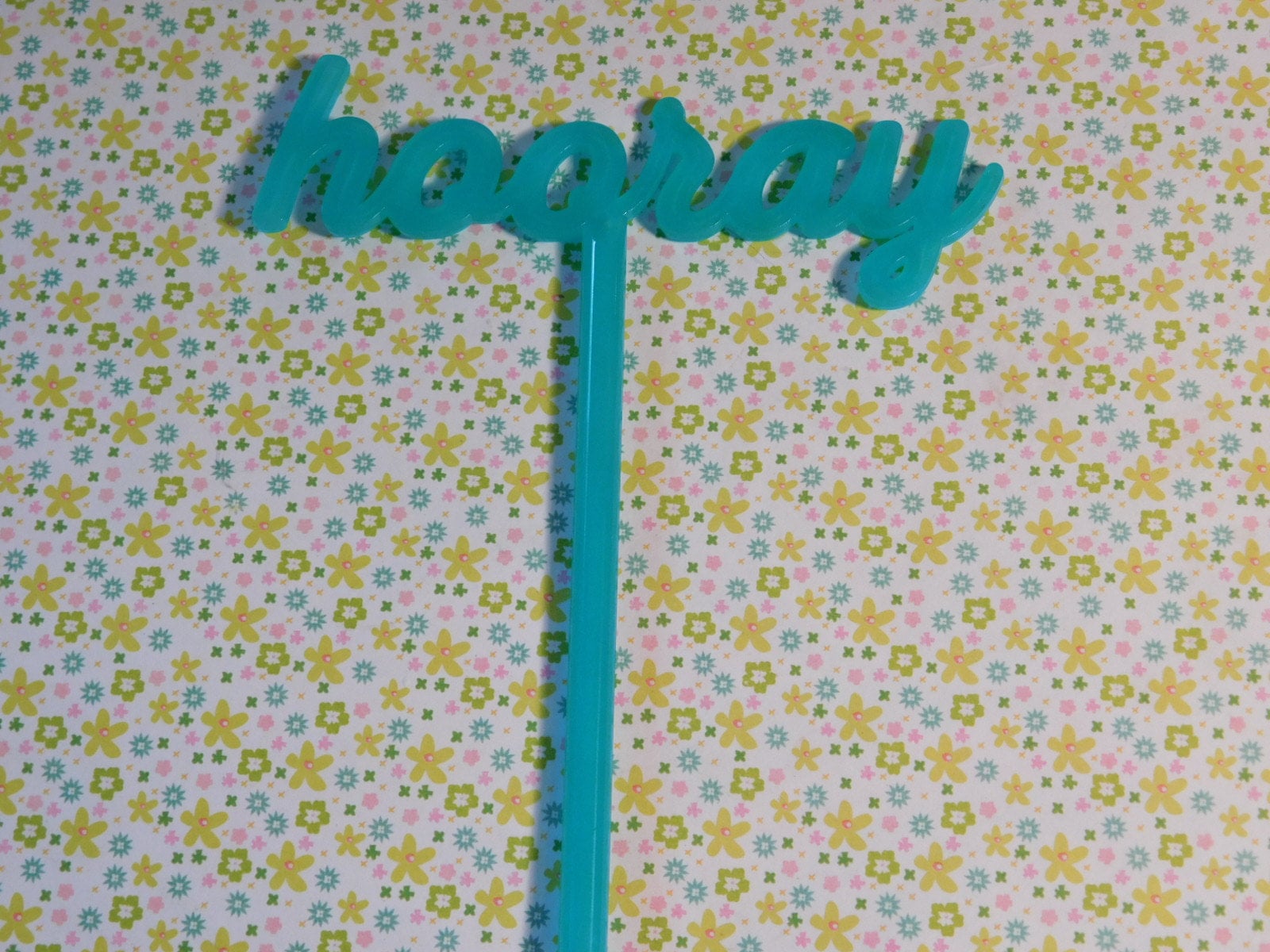 Vintage Look Cake Topper - Hooray for Birthdays Graduation Baby ...