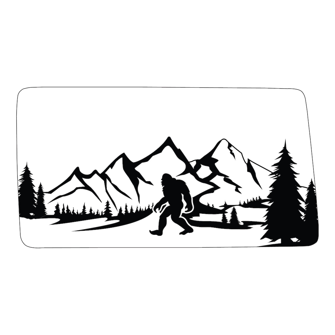Ford Bronco Rear Quarter Window Sasquatch Decals Flag Window Decal ...
