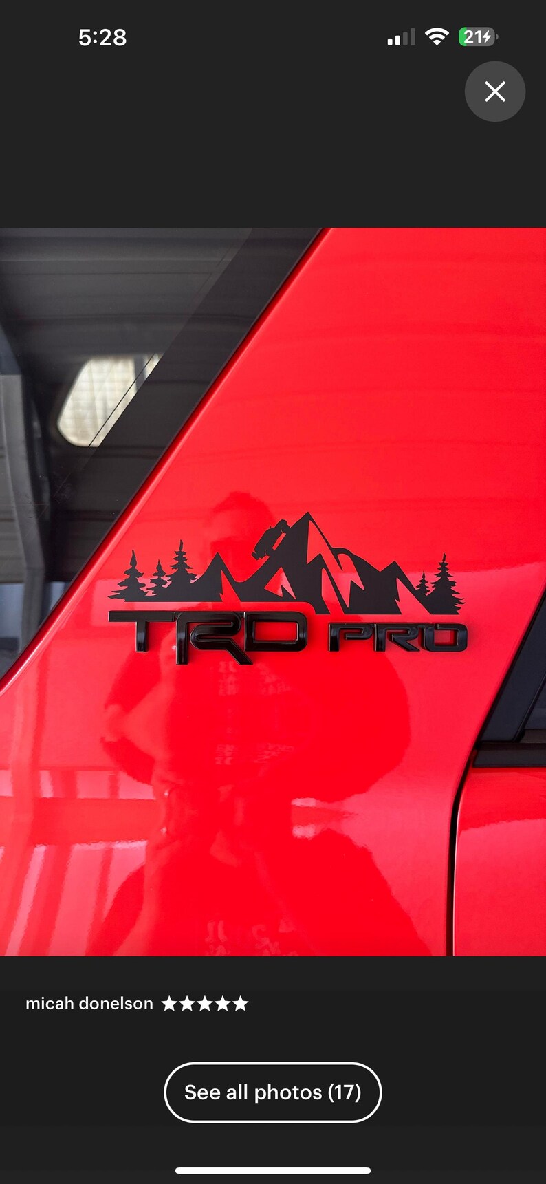 Mountain Decal for Trd Pro Badge - Etsy