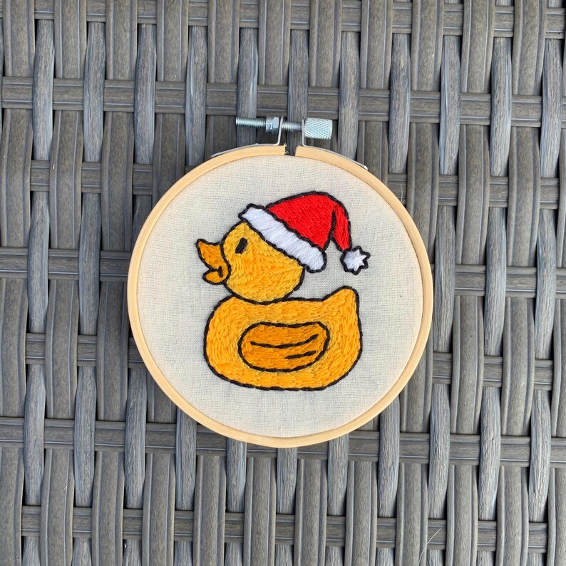 Rubber Duck Embroidery Pattern, PDF Template Download, Includes DCM ...