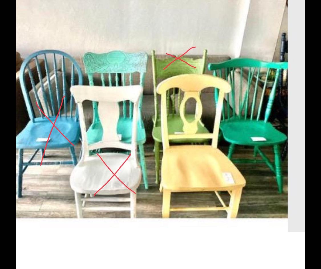 Custom for Chairs Solid Wood Painted MIX MATCH and Colors and ...