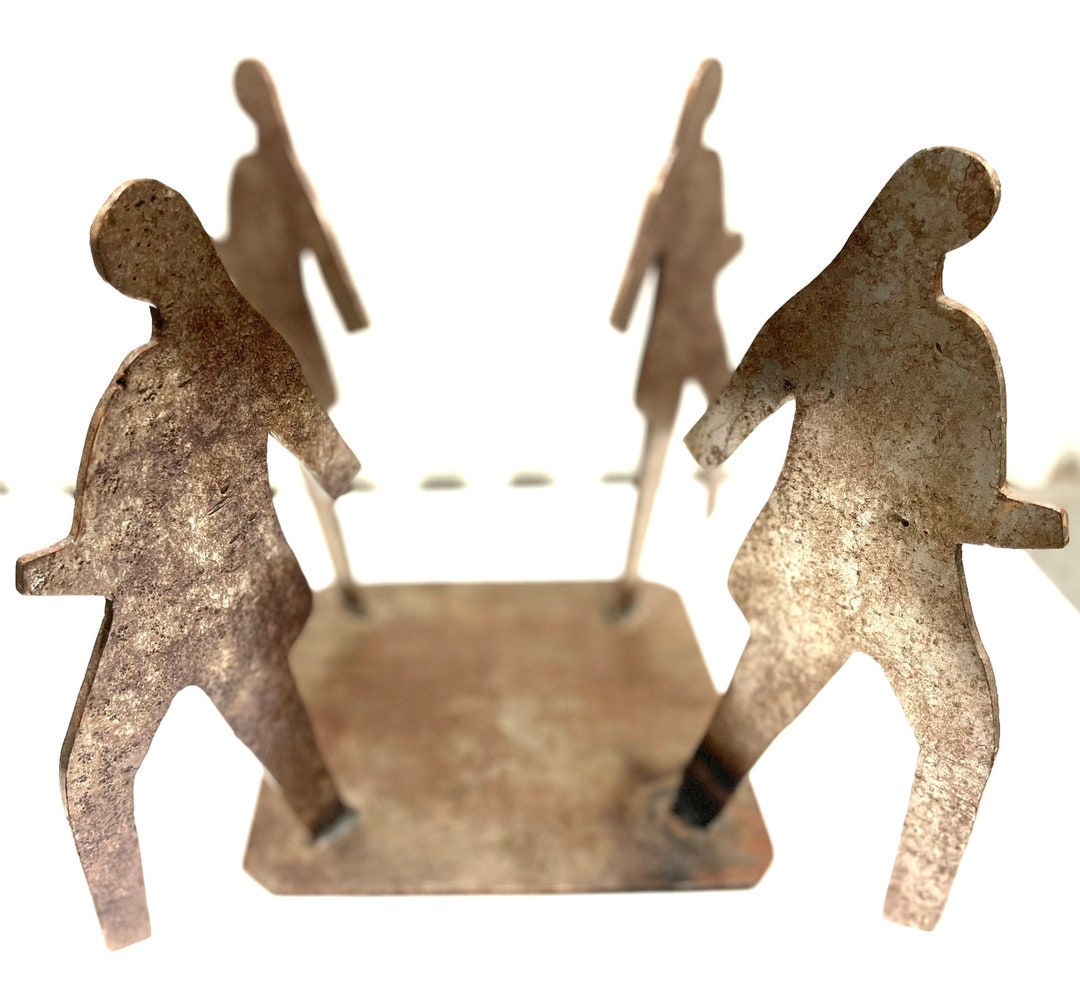 Vintage Brutalist Metal Sculpture Forms Abstract Forms Stand Statue - Etsy