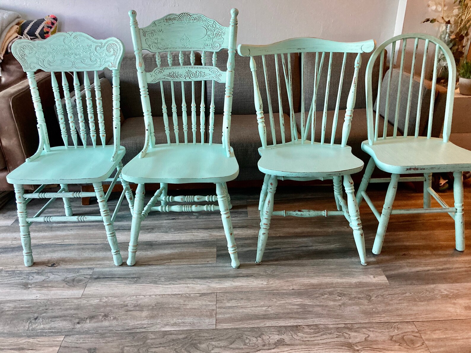 Dining Chairs Vintage Chairs Chairs Shabby Chic Chairs Kitchen | Etsy