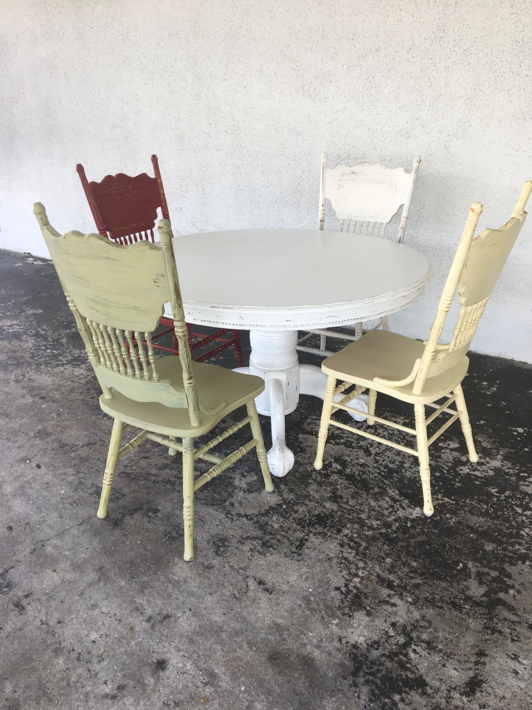 Farmhouse table set kitchen set kitchen table and chairs | Etsy