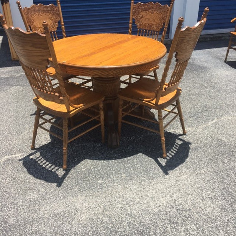 Oak Dining Table - Etsy