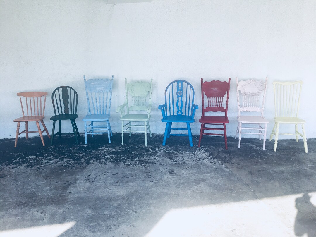 Painted Chairs,dining Chairs,kitchen Chairs,farmhouse Chairs,wood ...
