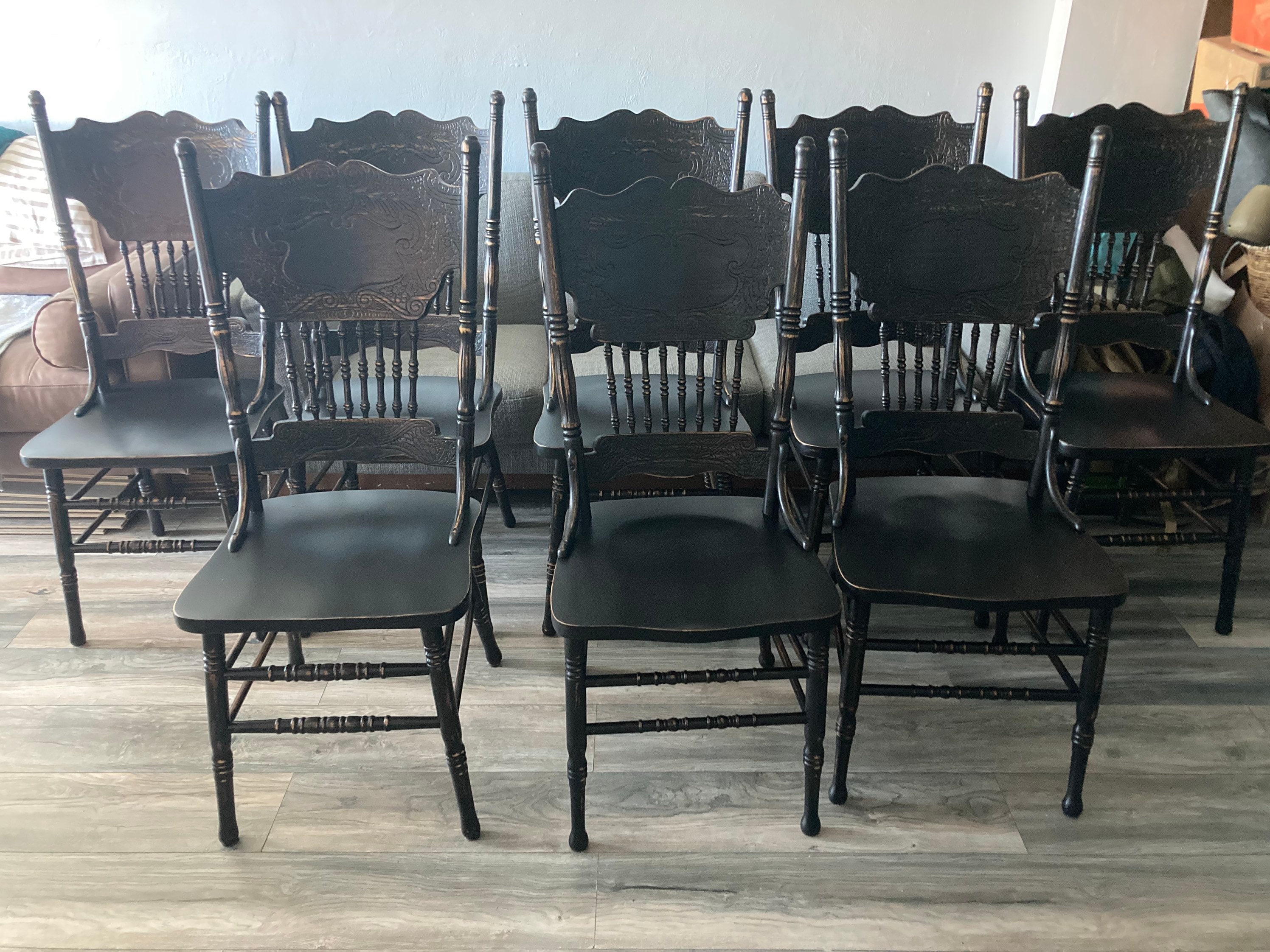 Amish pressback chairs store