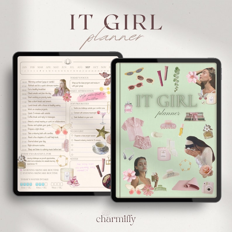 IT GIRL Planner | Daily, Weekly, Monthly Goodnotes iPad Planner | iPad ...