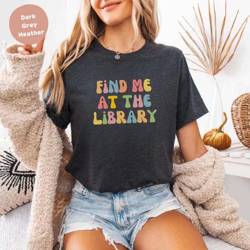 Library T Shirt - Etsy
