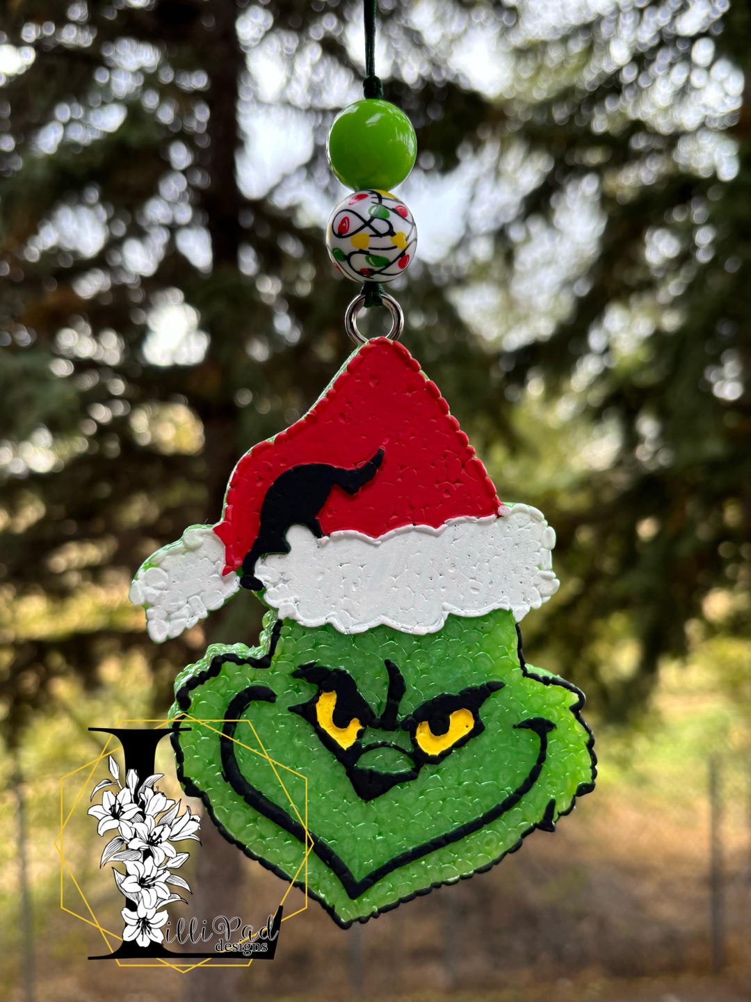 Christmas Grumpy Green Guy Car Freshie - Etsy