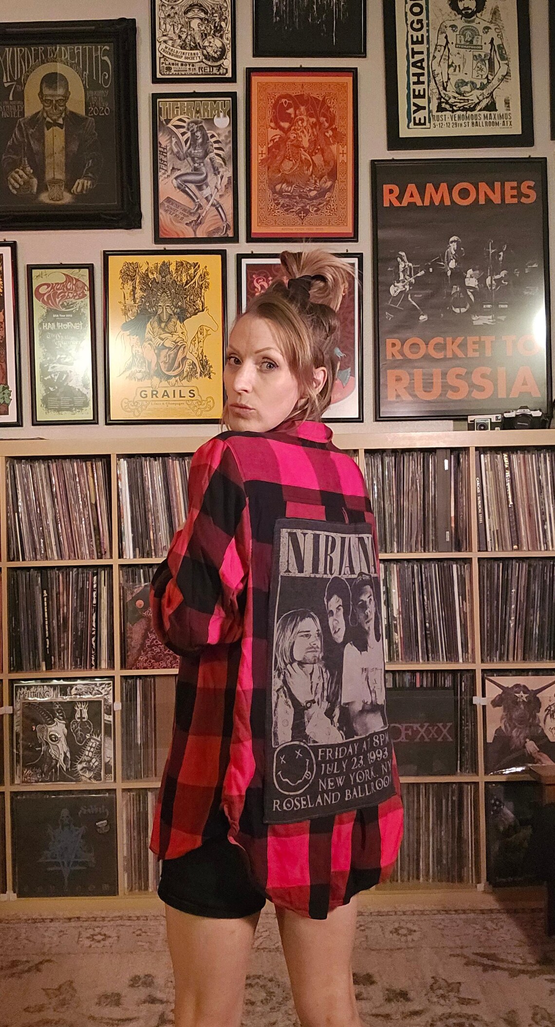 Flannel NIRVANA Back Patch XL 1X Oversized - Etsy