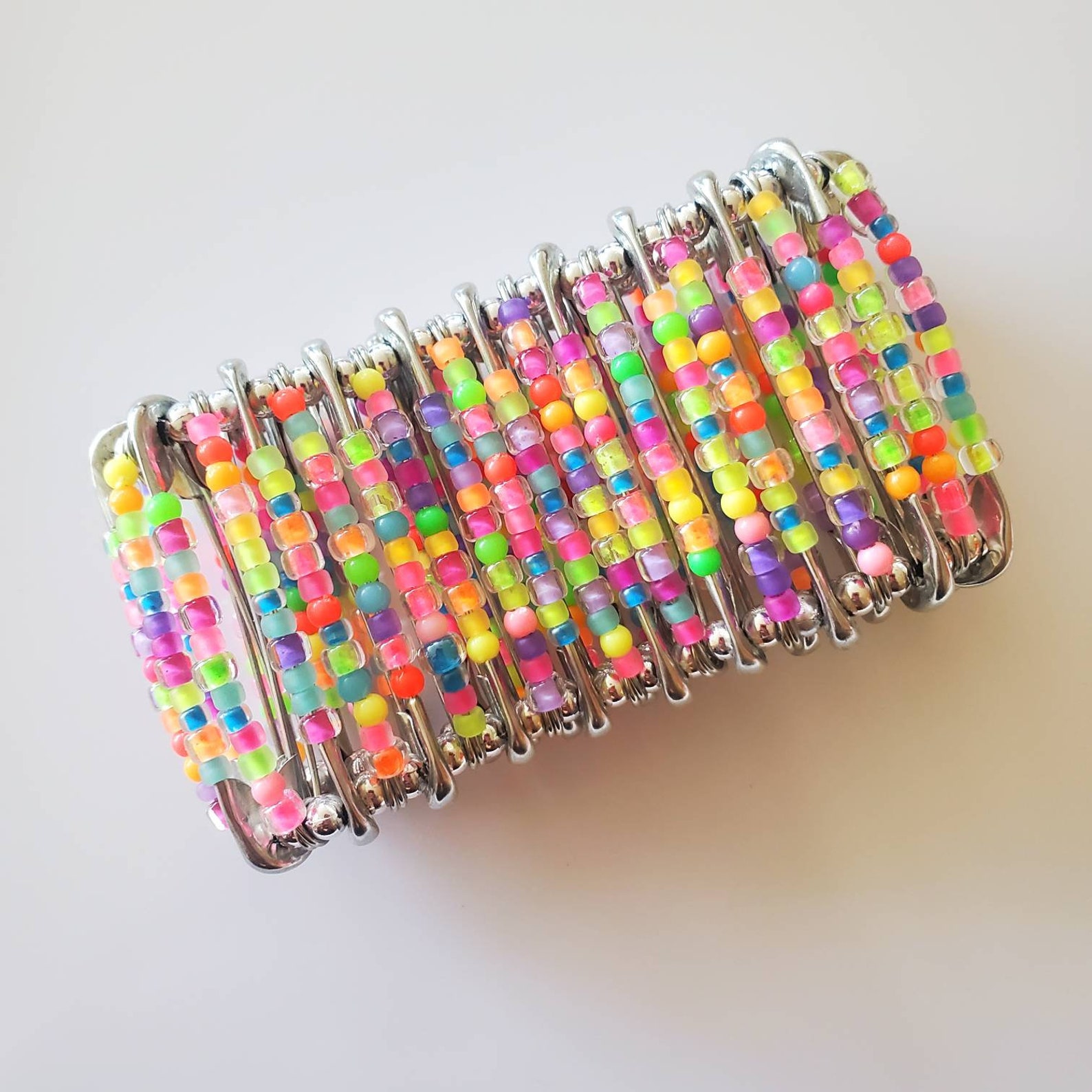 Safety Pin Bracelet Funfetti - Etsy