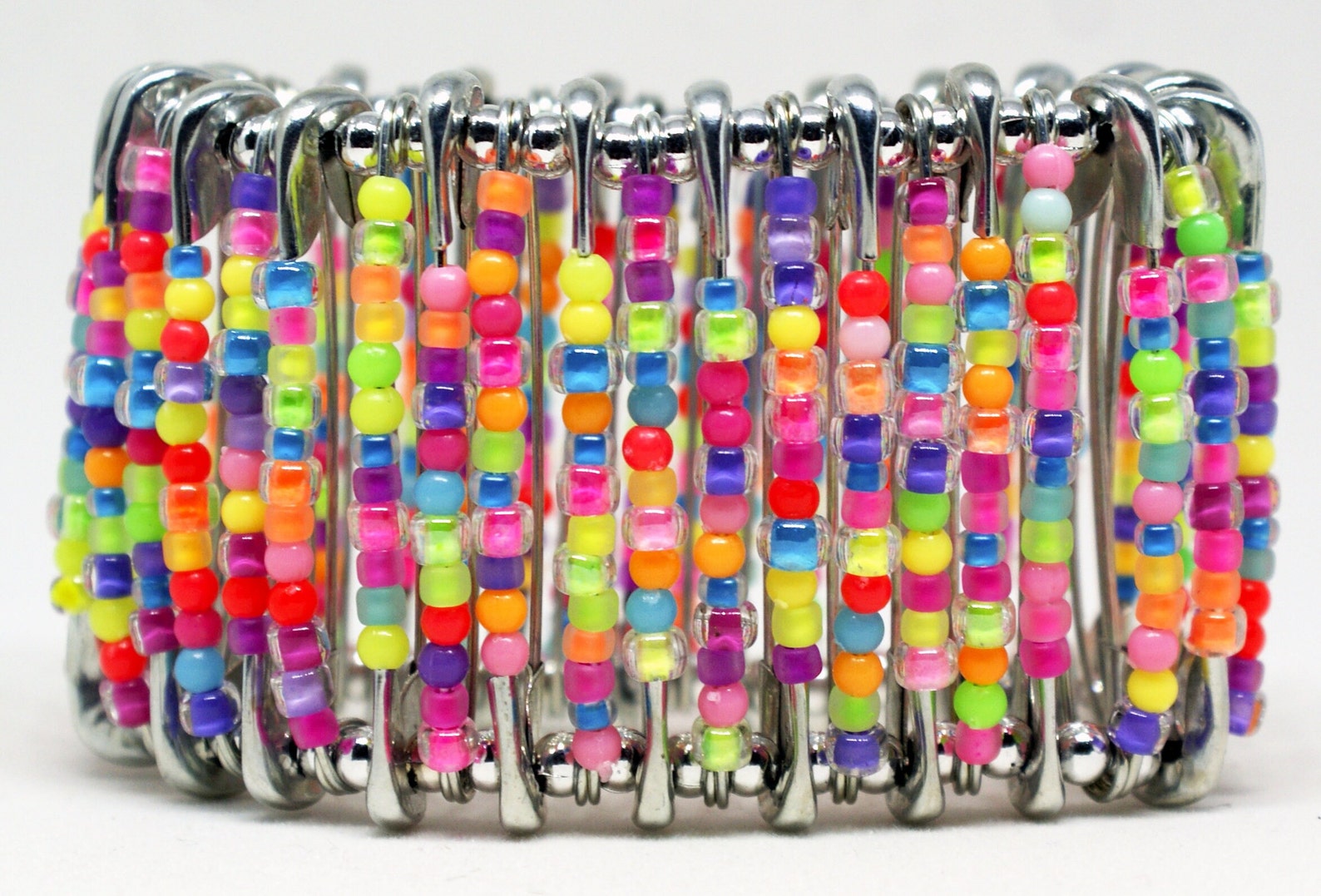 Safety Pin Bracelet Funfetti - Etsy