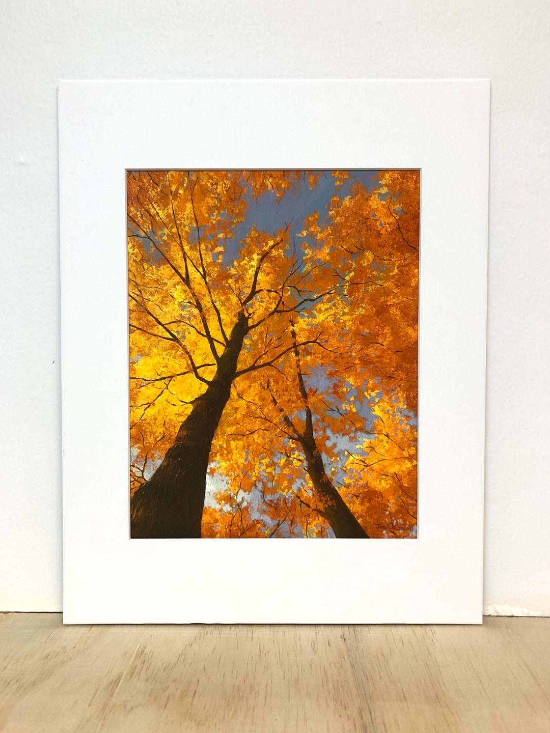 Print-orange Trees 8x10 With 11x14 Mat, Reproduction of My Original ...