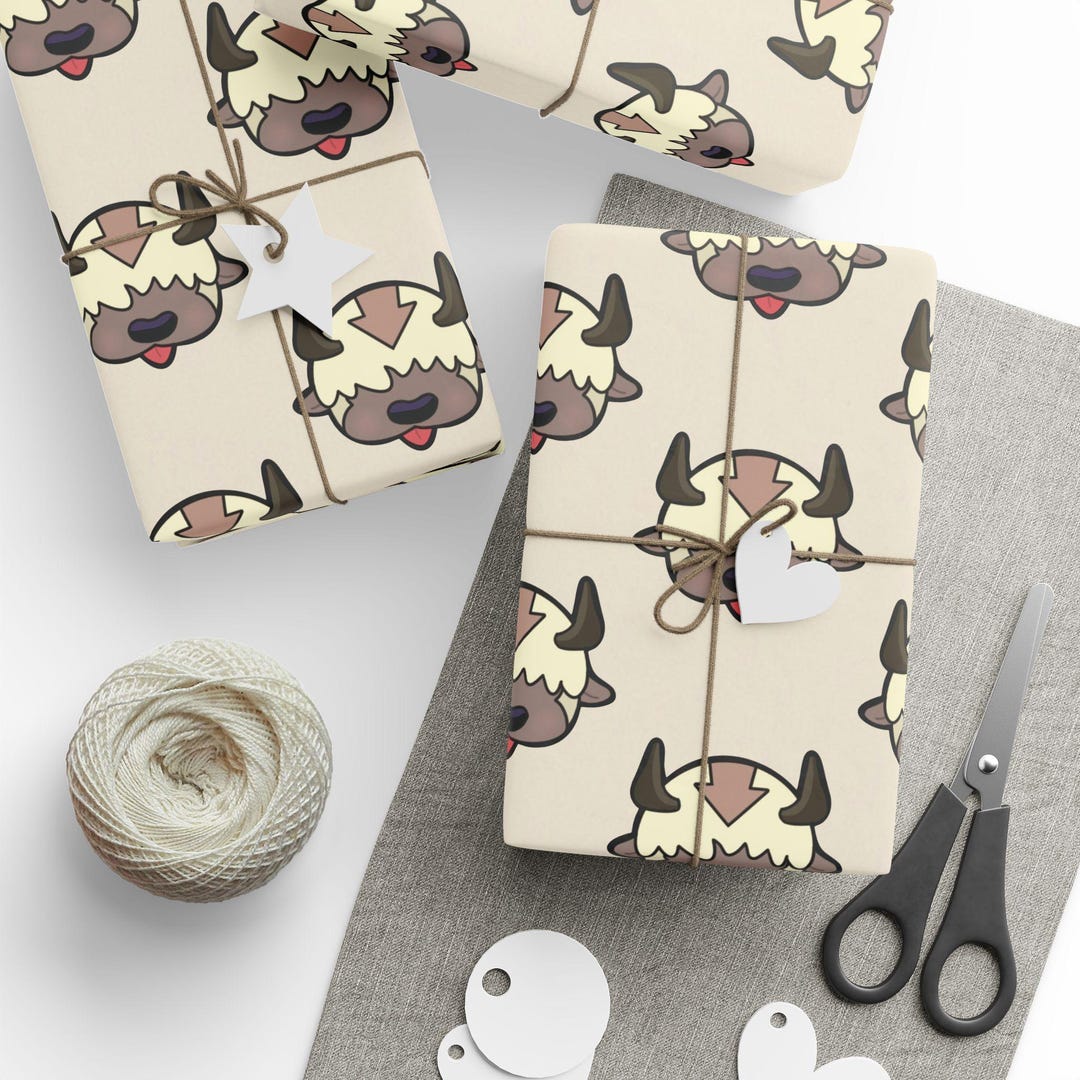 Cute Appa Christmas Avatar the Last Airbender Wrapping Paper - Etsy