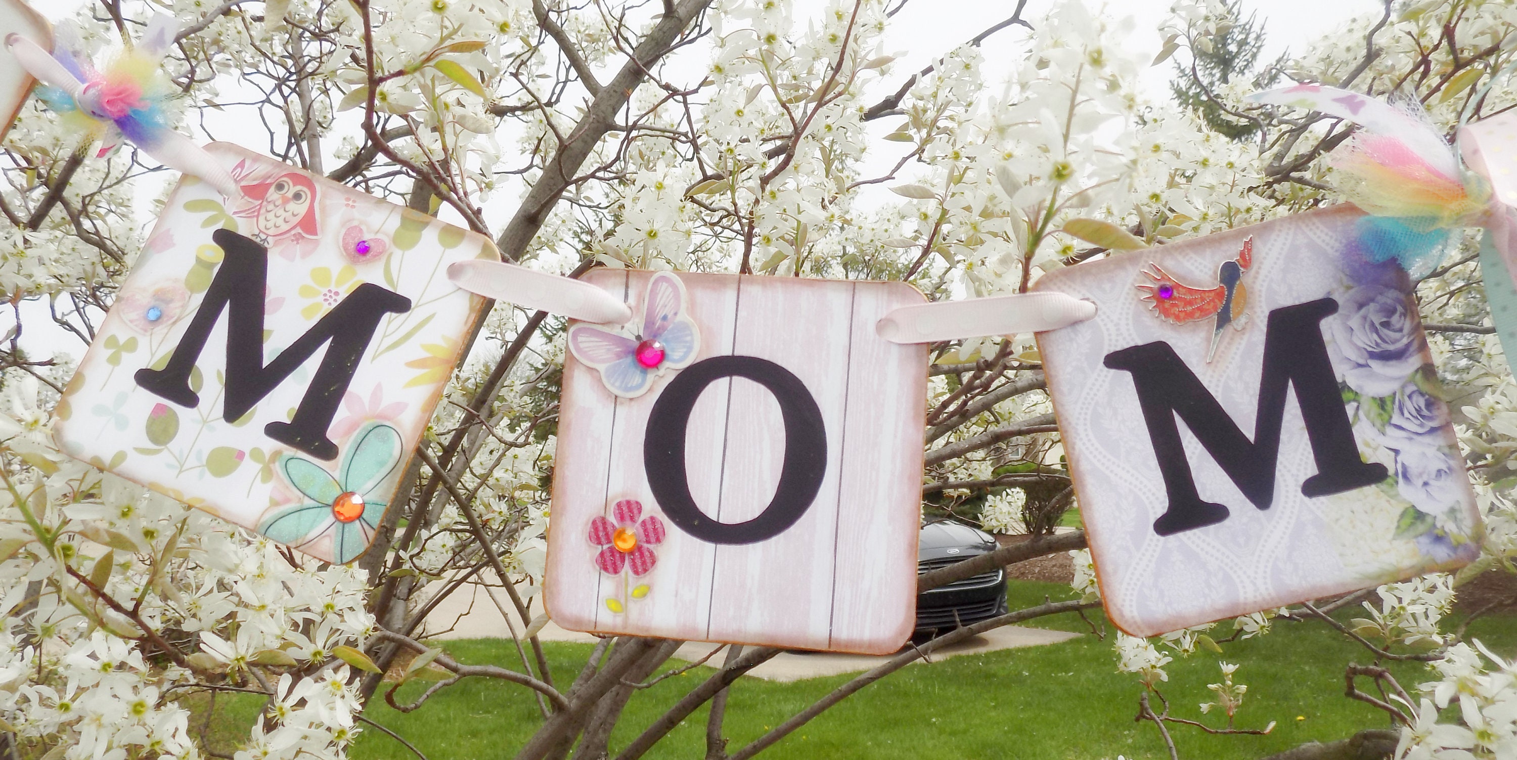 Mother's Day Banner-Moms Day Banner-We Love Mom | Etsy