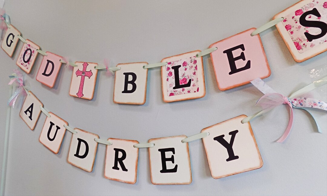 First Communion Banner-girls First Communion Banner-god Bless Banner ...