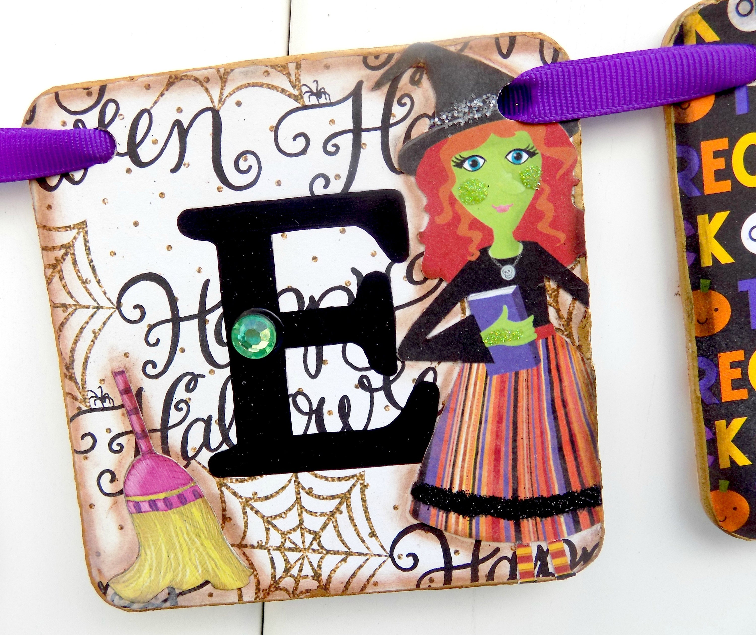 Cheers Witches Banner-Halloween Banner-Witch Banner-Rustic | Etsy