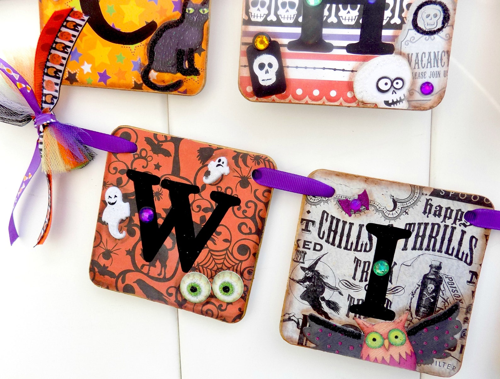 Cheers Witches Banner-halloween Banner-witch Banner-rustic | Etsy