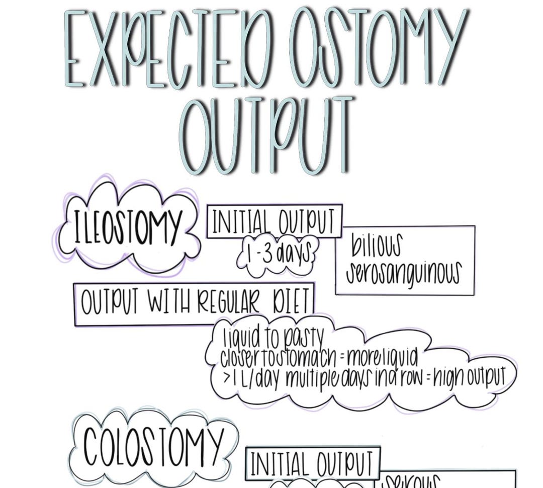 Stoma Output Nursing Guide - Etsy