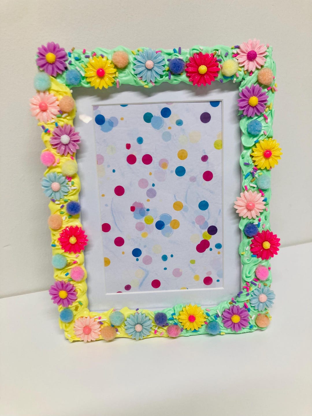 Flower Cream Glue Frame - Etsy
