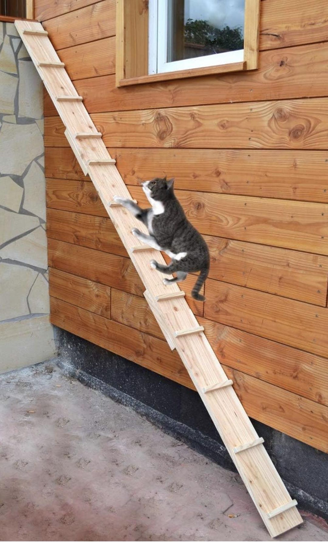 Ruhti - Cat Stairs, Cat Ladder, Cat Step for Balcony, Stairs Etc ...