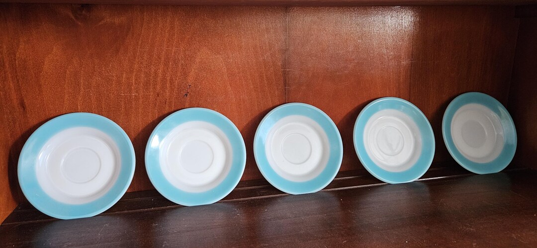 Milk Glass Saucers - Corning (6