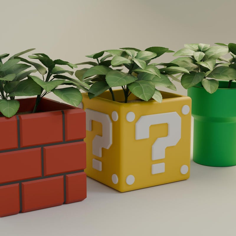 3d Print Mario Pot - Etsy