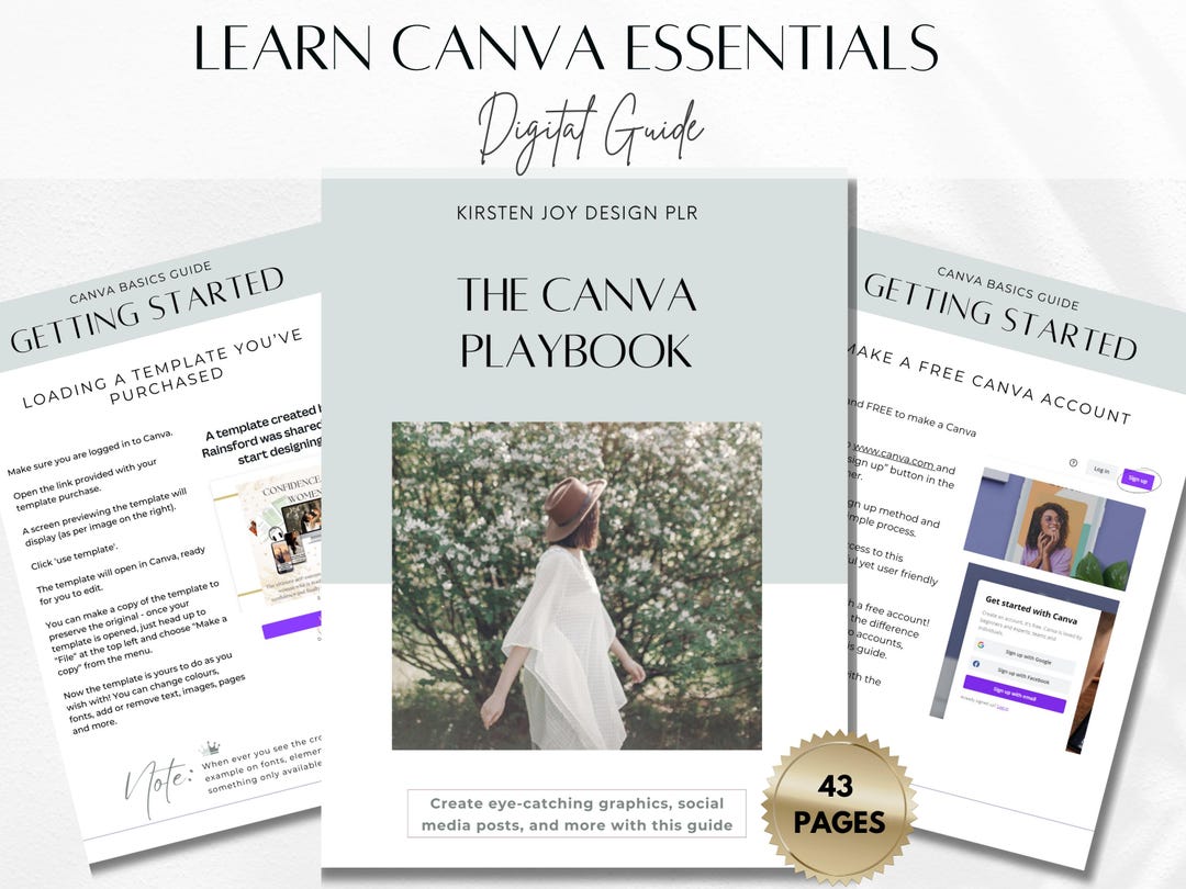 Canva Guide for Beginners, A Step-by-step Canva Ebook, Digital Guide ...