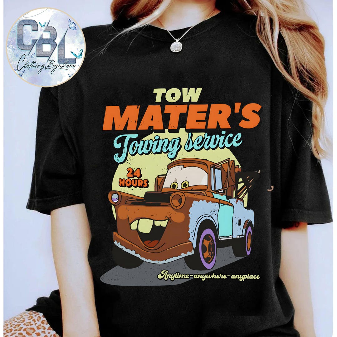 Vintage Disney Pixar Cars Mater Est.1951 Shirt, Tow Mater's Towing ...