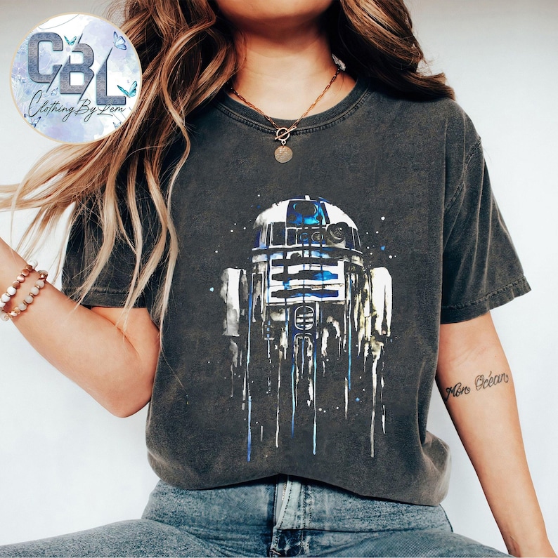Watercolor R2-D2 Portrait Shirt, Vintage Star Wars Droids Tshirt, May ...
