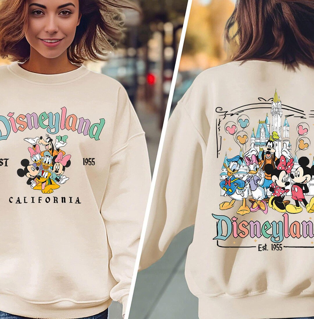 Vintage Disneyland Est. 1955 Shirt, Mickey and Friends Birthday ...