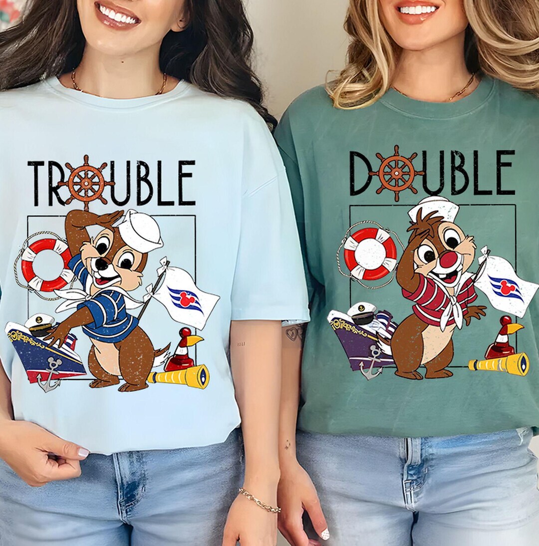 Chip N Dale Double Trouble Disney Cruise Shirt, Disney Wish Dream ...