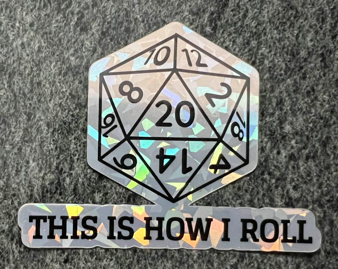 Holographic This is How I Roll Sticker - Etsy