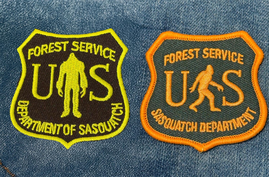 Sasouatch Forest Service Patch, Big Foot Patch - Etsy