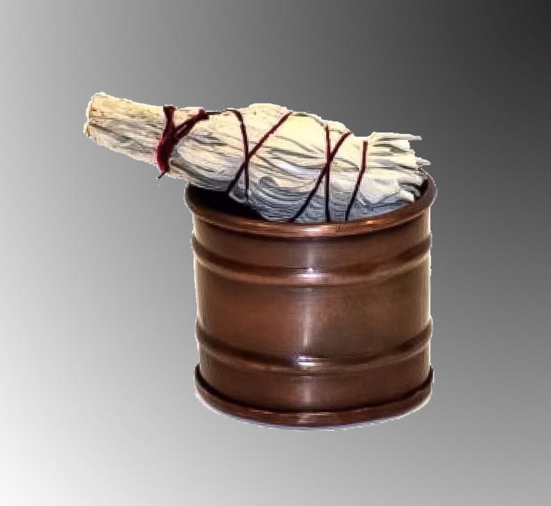 Metal Drum Style Smudge Pot 3x3", Witchy - Etsy
